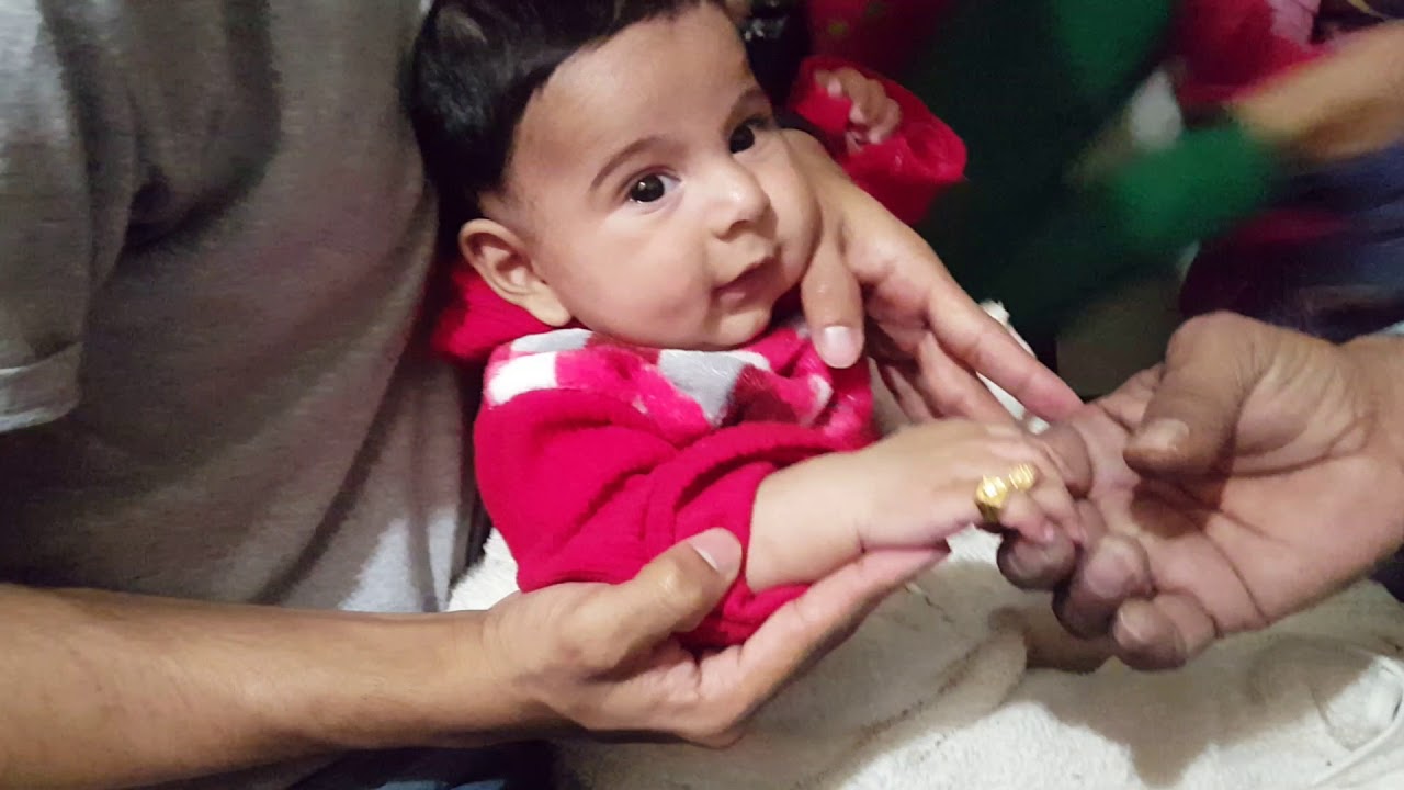 Ethan Emmanuel in Pakistan received first gold gift from Nana abu ...