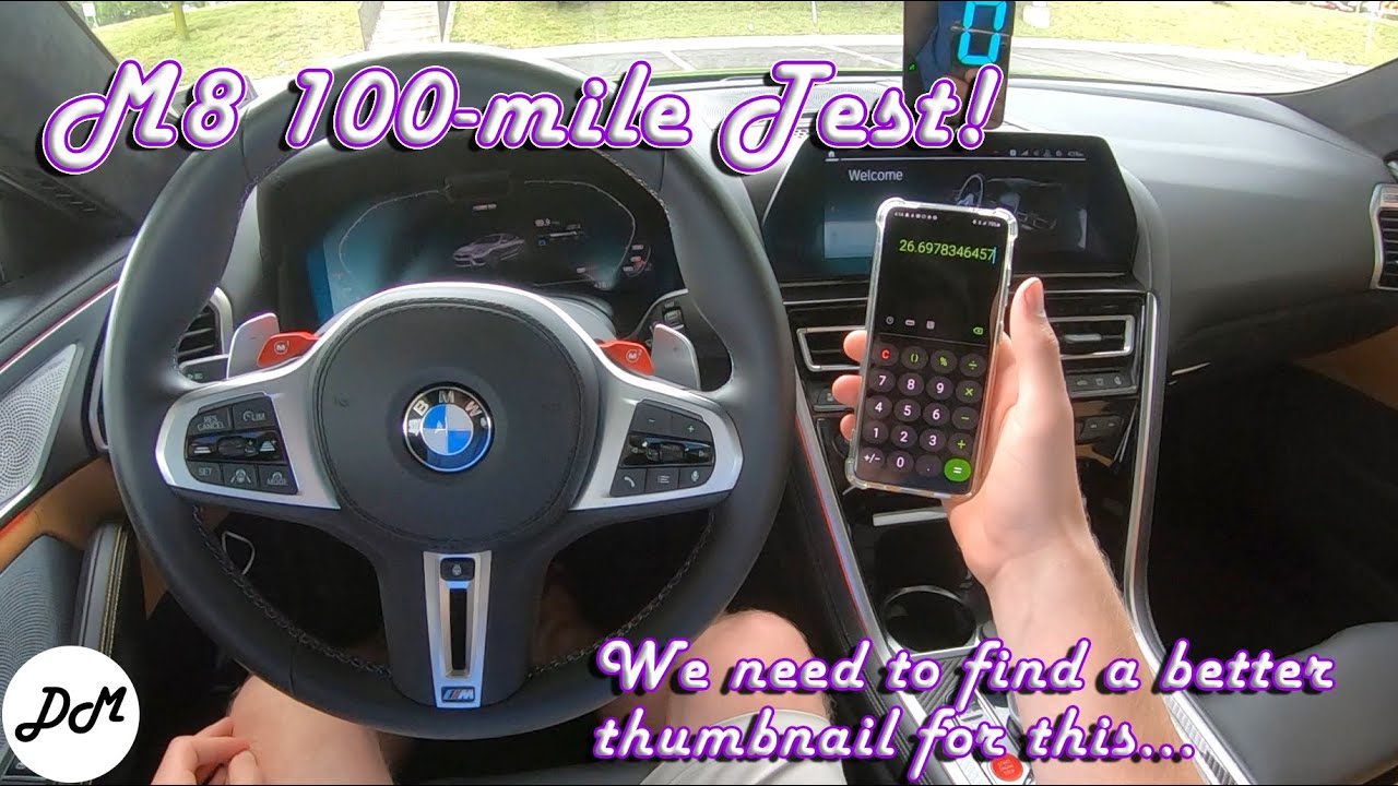 2020 BMW M8 Competition – Real-world Highway MPG Test - YouTube