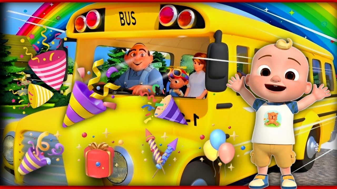 Wheels on the Bus Fun Nursery Rhyme Sing Along Kids Song & Video! - YouTube