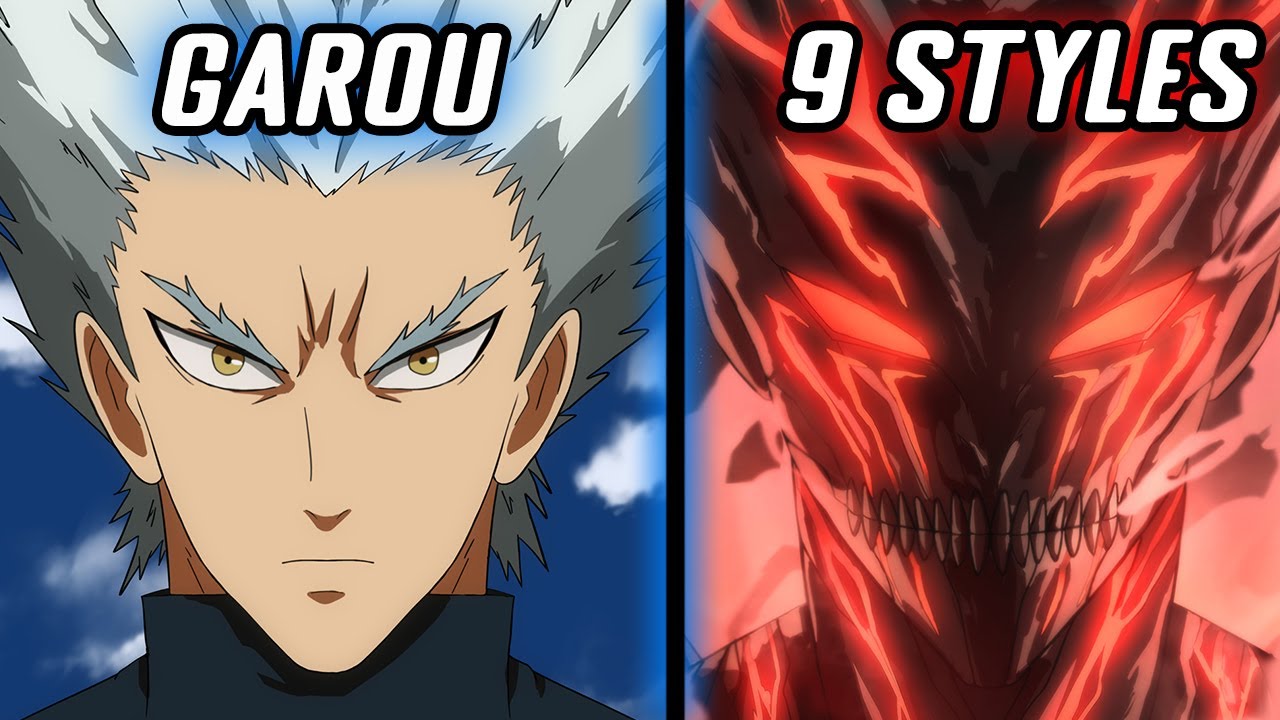 Drawing Garou's forms in different styles | One Punch Man - YouTube