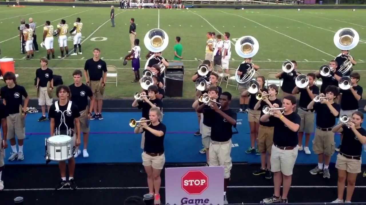 HSHS Golden Hawks Regiment plays National Anthem 2013 - YouTube