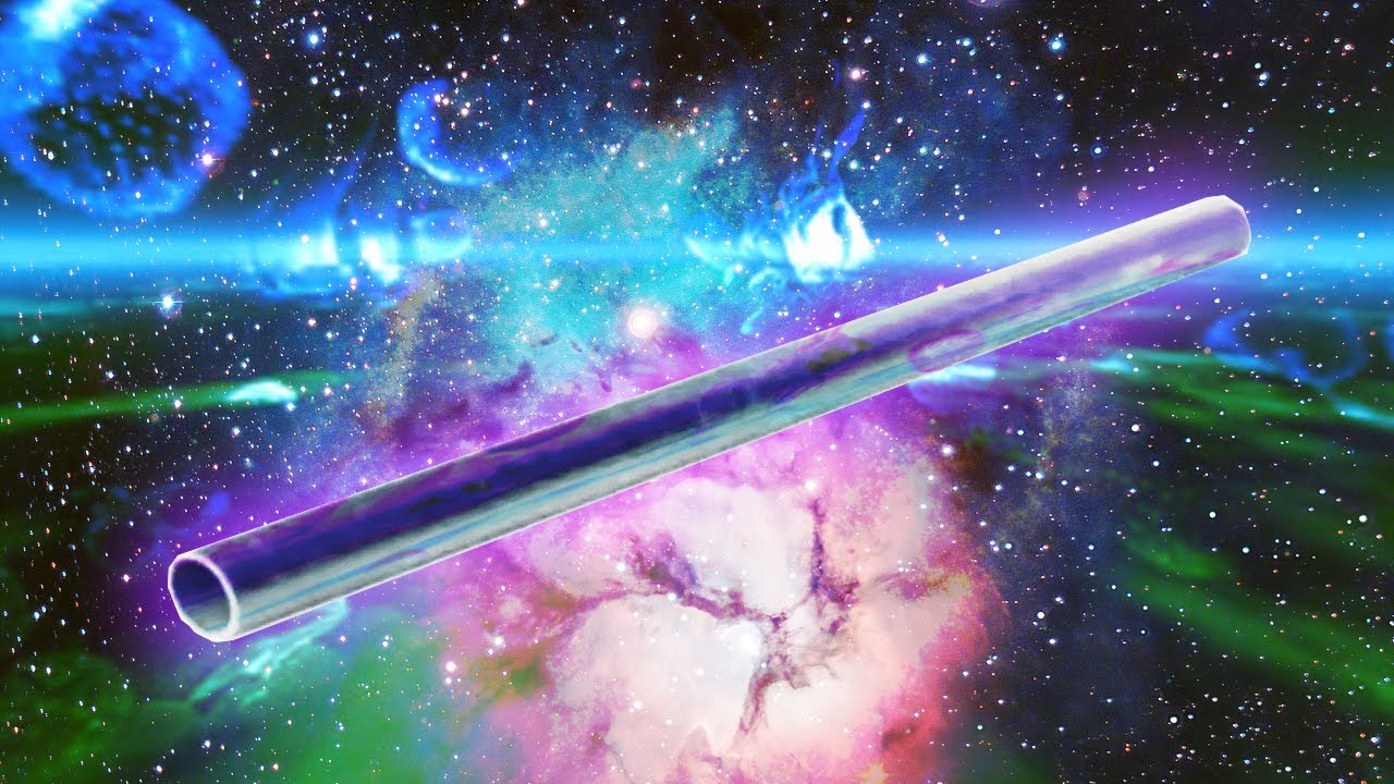 metal pipe falling stretched 60x - YouTube