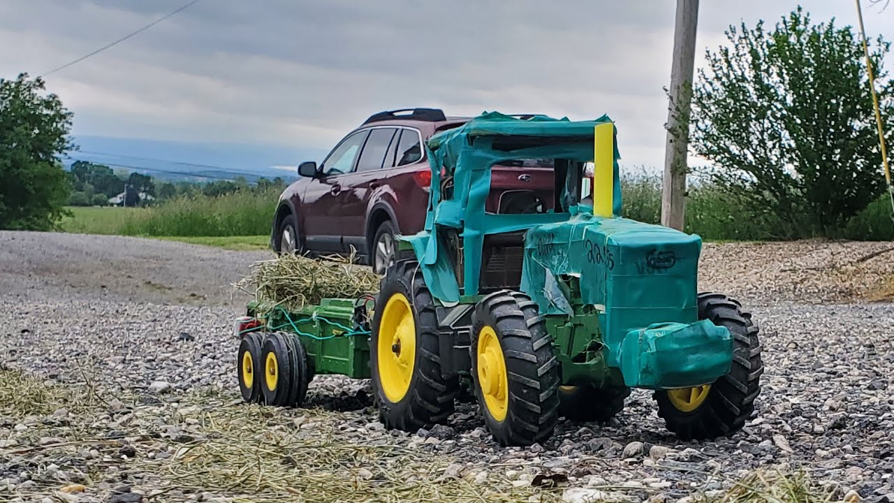 I made a toy manure spreader work - YouTube