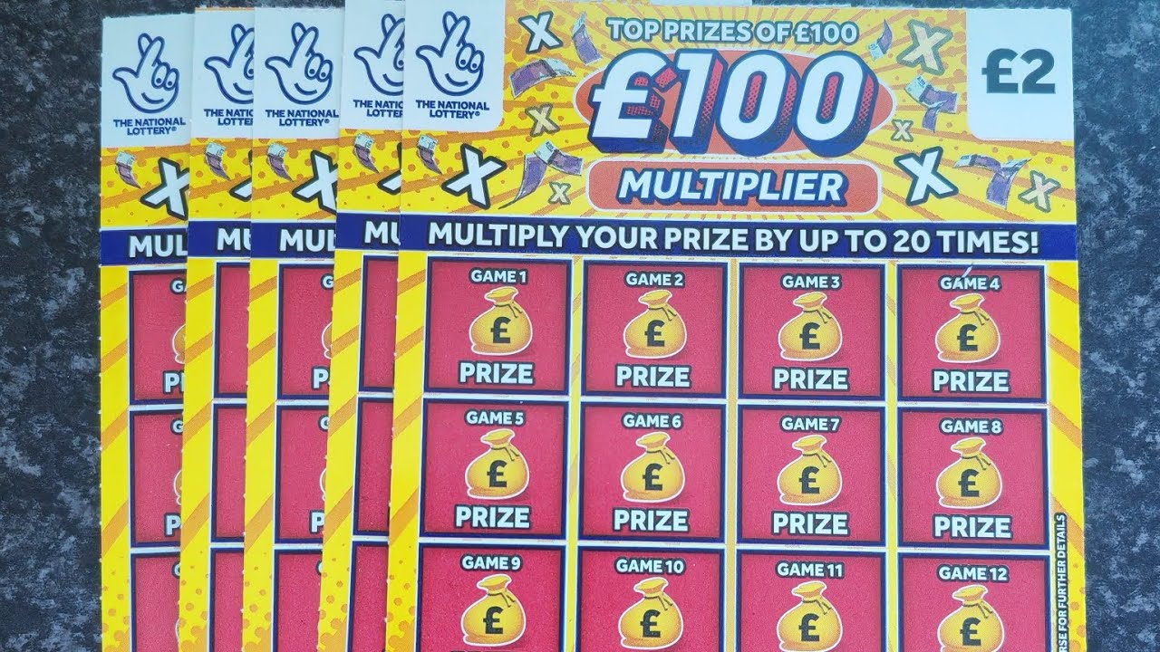 £100 Multiplier scratch cards £10 in play - YouTube