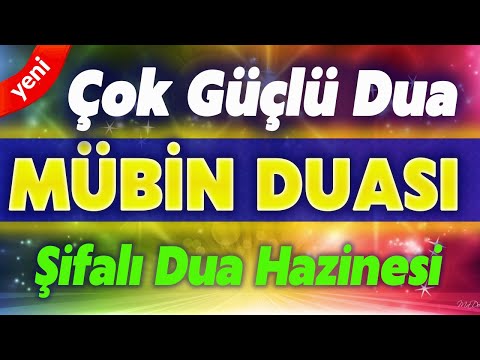 MÜBİN DUASI DİNLE Çok Sırlı Olan Dua