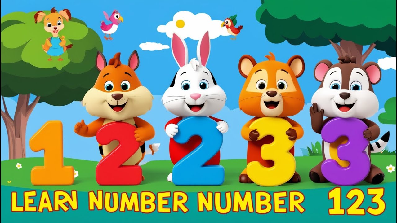 Learn ABC & Numbers 1-10 | Fun Animals, Fruits & Colors for Kids - YouTube
