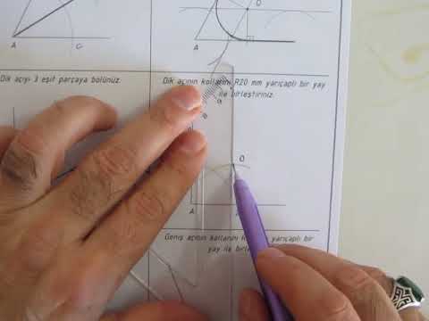 TEKNİK RESİM (79 - 4) DİK AÇIYI YAYLA BİRLEŞTİRMEK