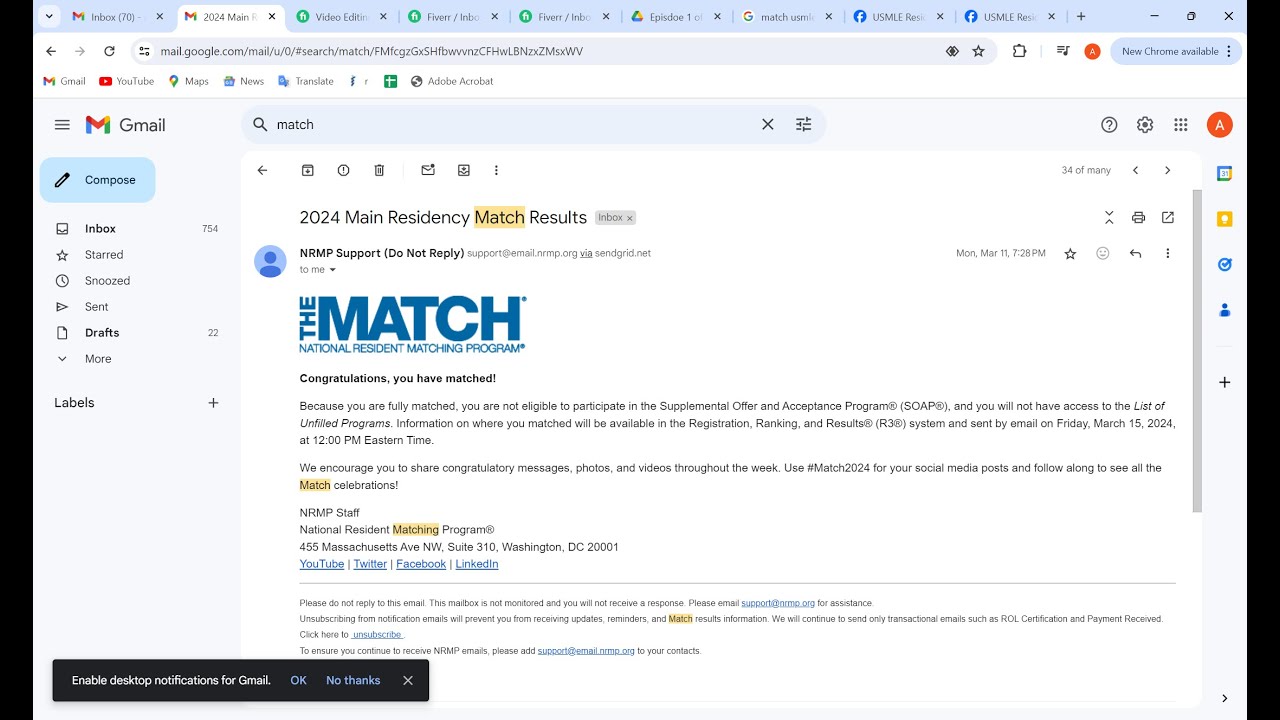 Journey from unmatched to match in residency in 1 year. - YouTube