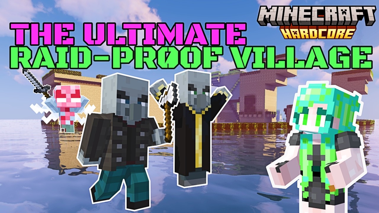 This is the ULTIMATE RAID-PROOF village - Surviving Hardcore Ep. 26 ...
