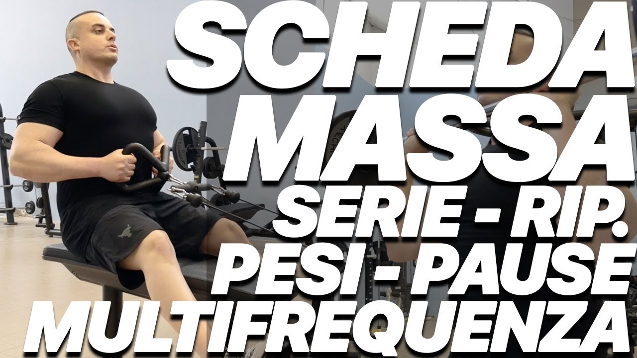 Scheda Massa: Tutti i Numeri di Base (Serie, Ripetizioni, Pause, Pesi ...