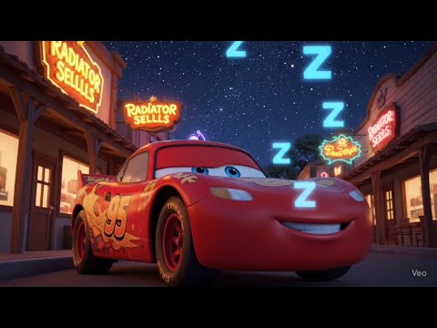 Fall Asleep with Lightning McQueen in Radiator Springs 🌙 Sleep Lullabies for Toddlers to go to Sleep