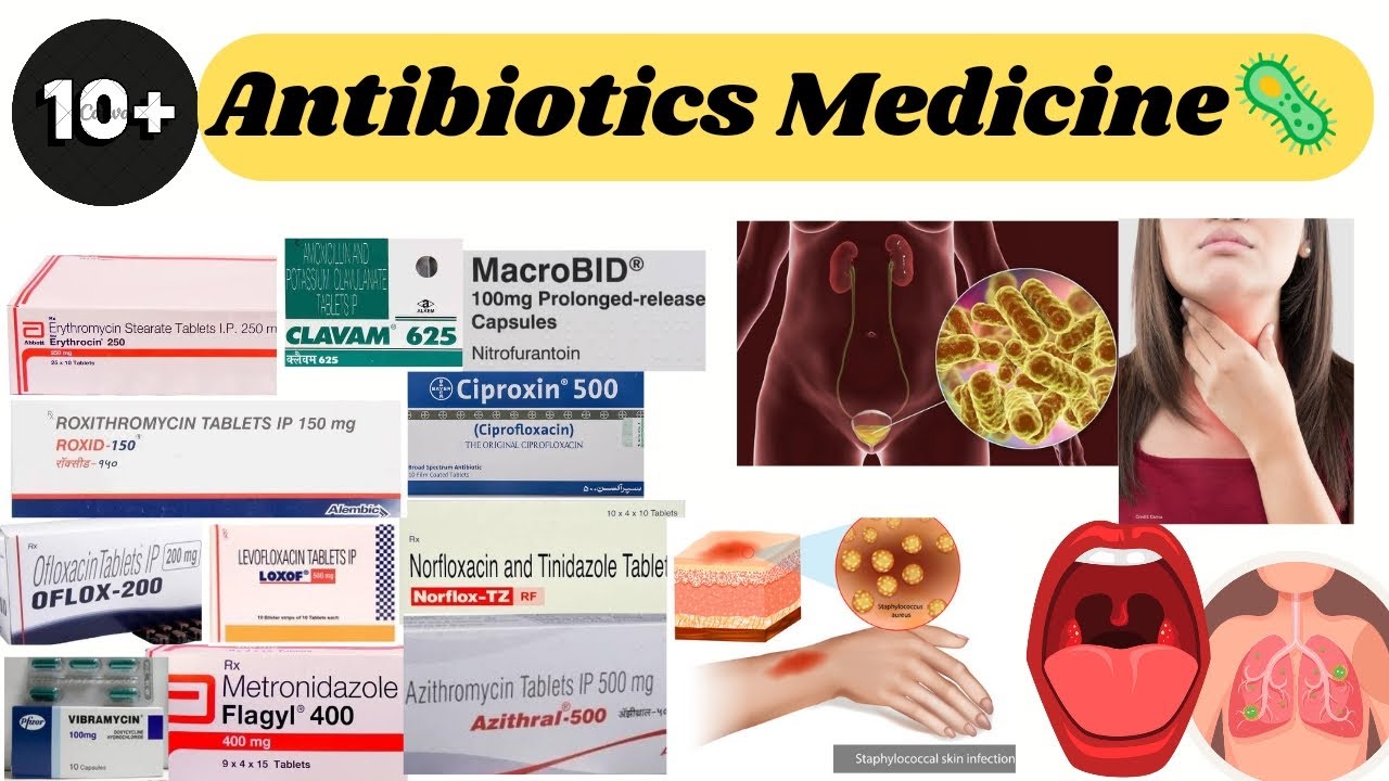 Top 10 antibiotic tablets and their uses /side effects || Antibiotics ...
