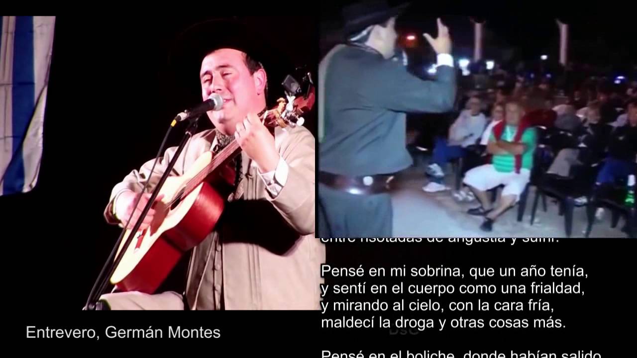 Entrevero por German Montes cantor recitador - YouTube