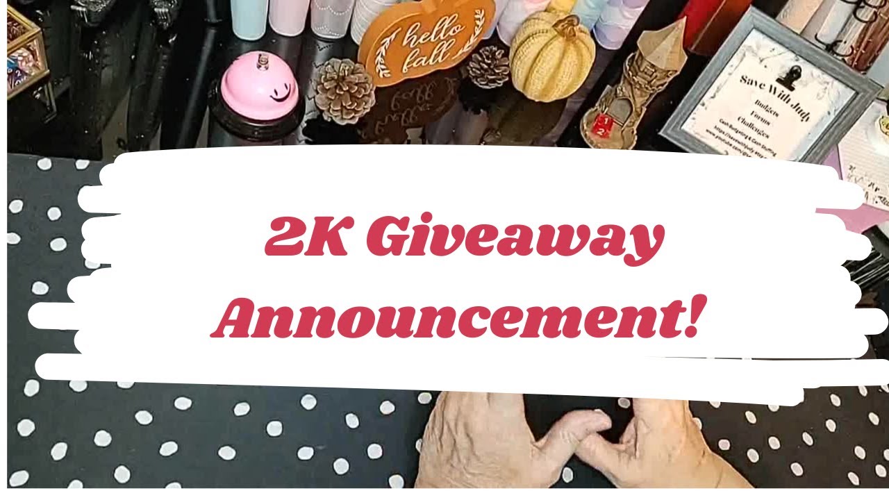 Cash Stuffing | Savings Challenges | 2K Giveaway Announcement! - YouTube