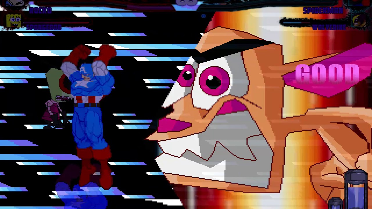 Mugen Request Team Rocko vs Team Spider-Man - YouTube