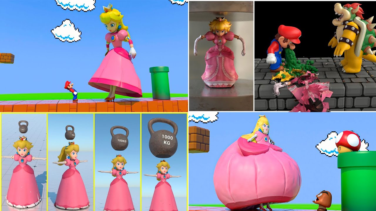 Princess Peach Funniest Moments 👸🏼🍄🌟 - YouTube