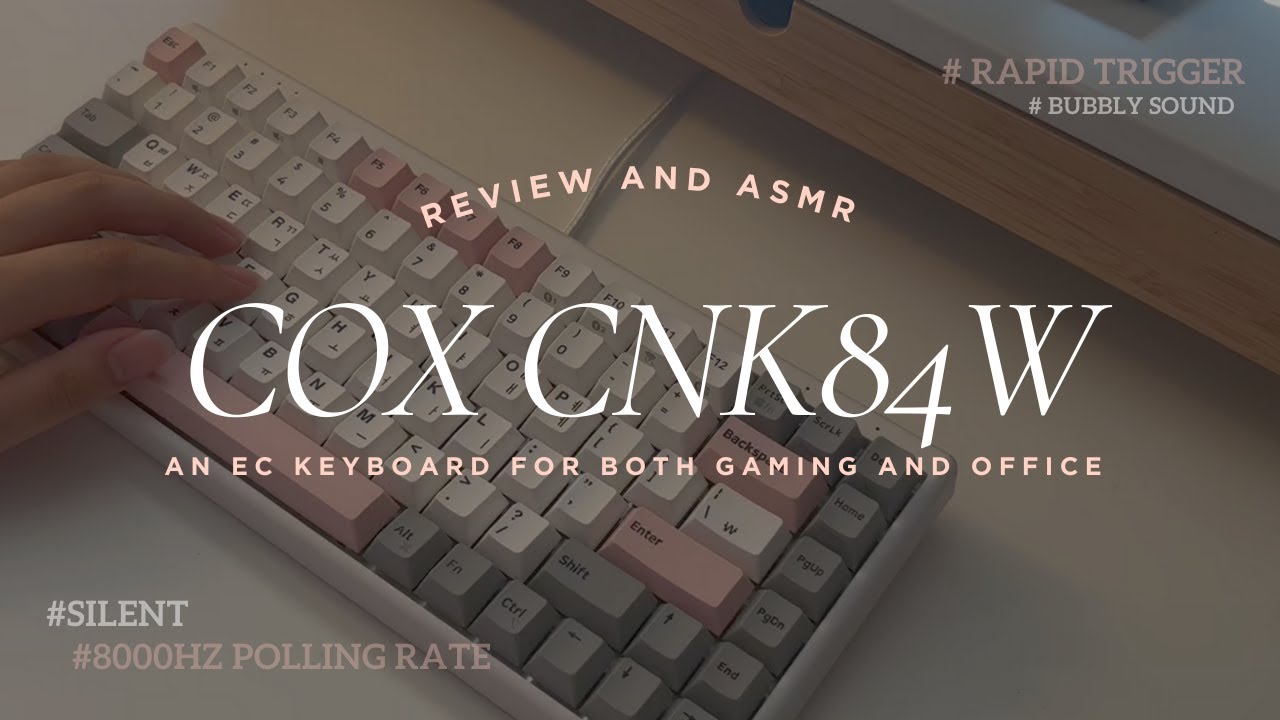 사무용? 게이밍? 키보드 하나로 해결하자 | 보글보글 저소음 무접점 키보드 | COX CNK84W | an EC gaming ...