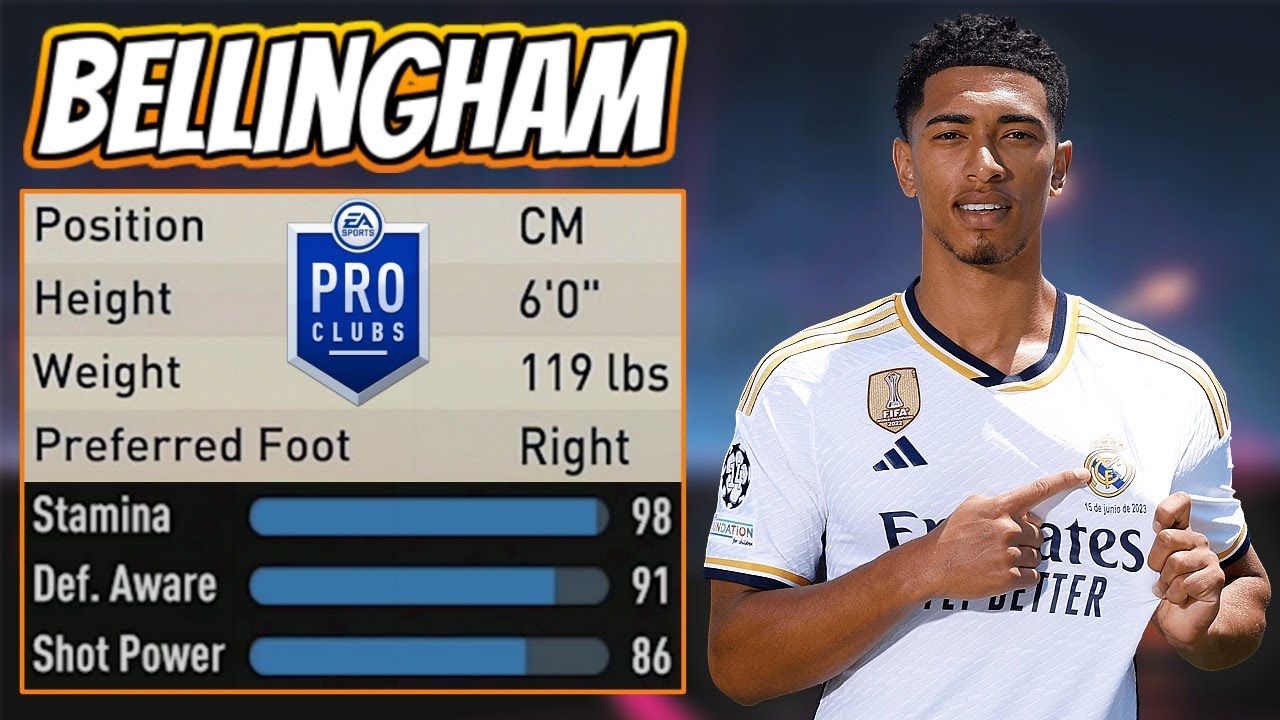 BEST JUDE BELLINGHAM CM BUILD in FIFA 23 PRO CLUBS! - YouTube