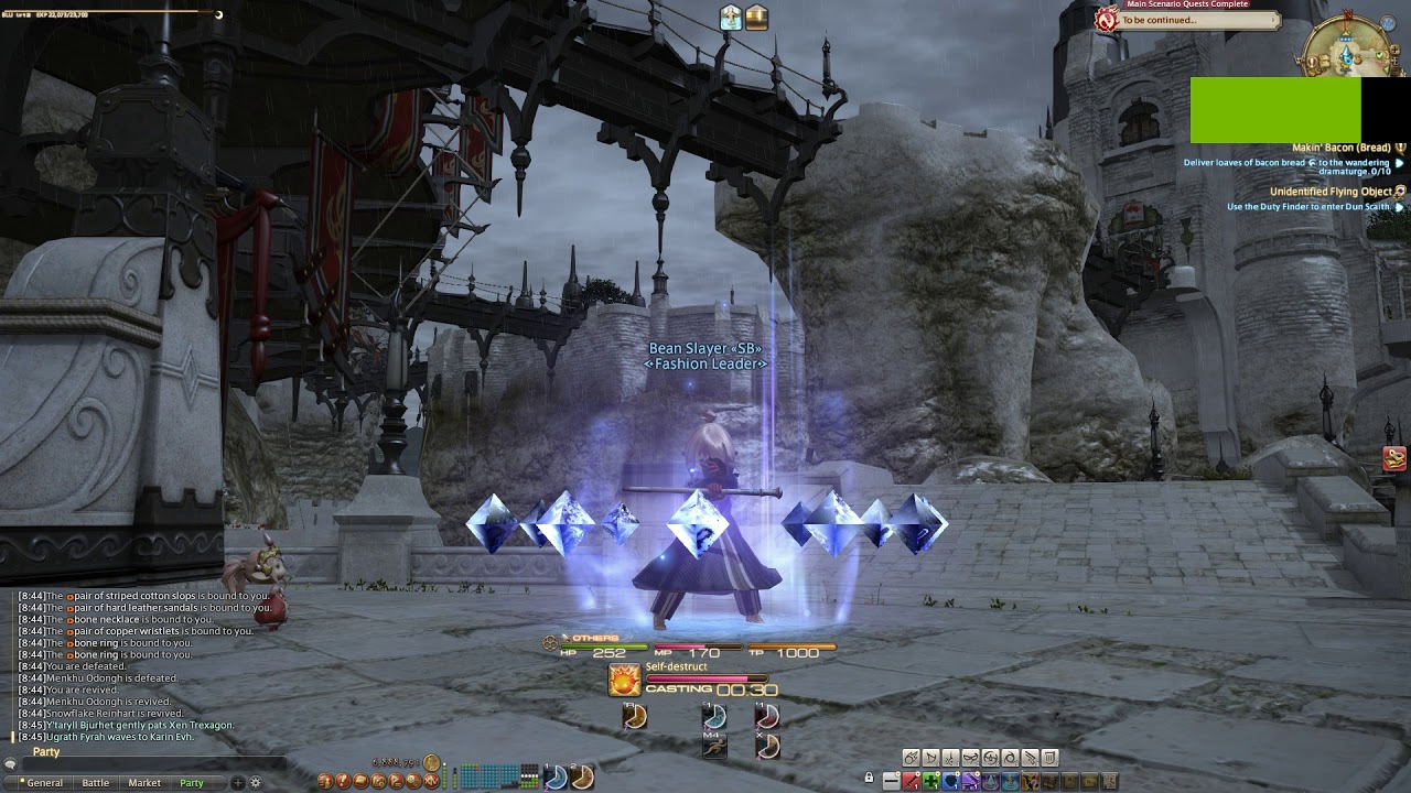 FFXIV 4.5 Blue Mage Self - destruct - YouTube