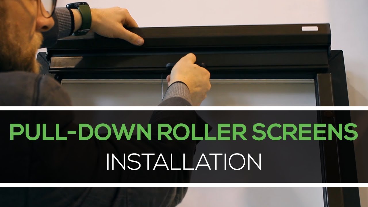 How to Install Pull-Down Roller Screens from INTUS Windows - YouTube