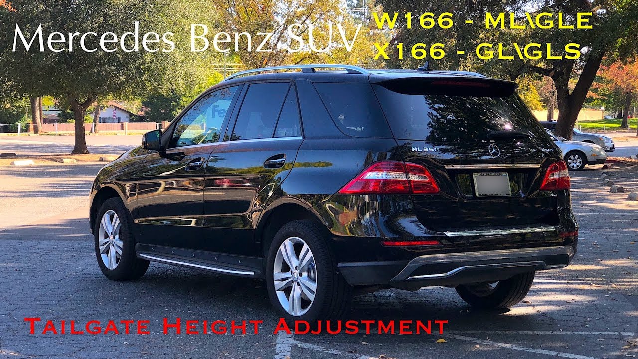 Mercedes ML GLE GL GLS TailGate Height Setting | CarMAN - YouTube