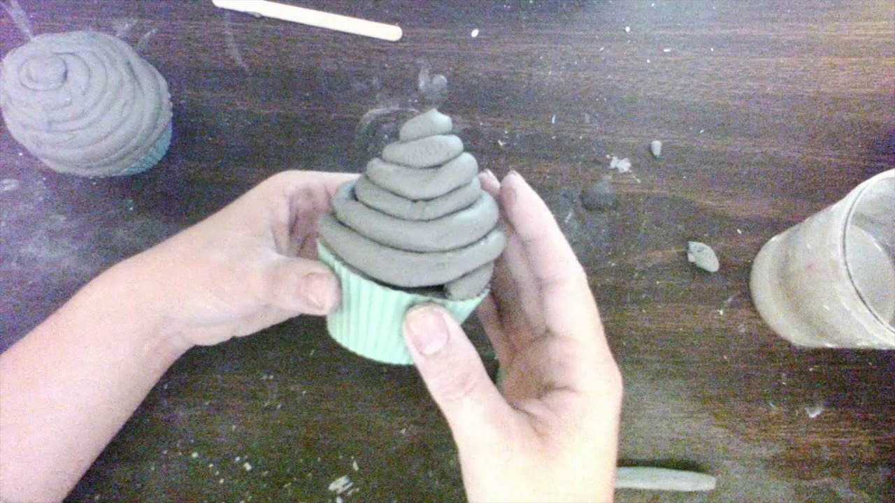 Clay Cupcake - YouTube