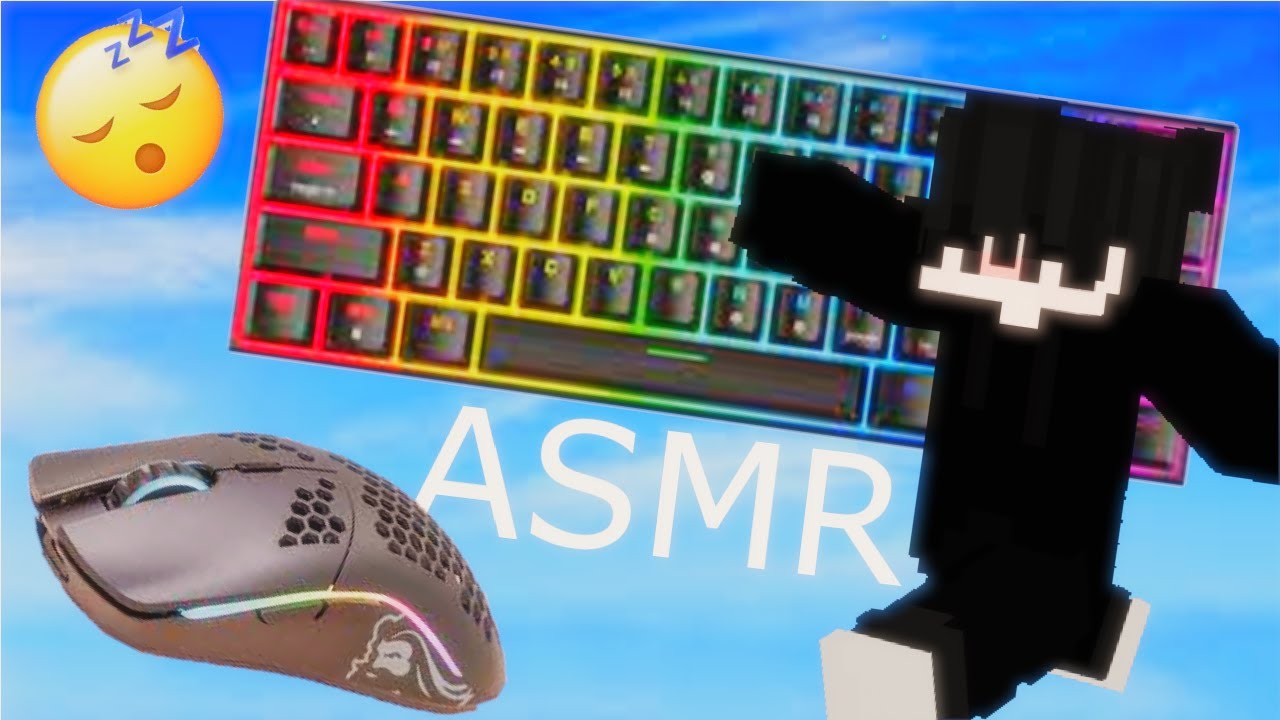 ASMR(keyboard&mouse) minecraft bedwars - YouTube