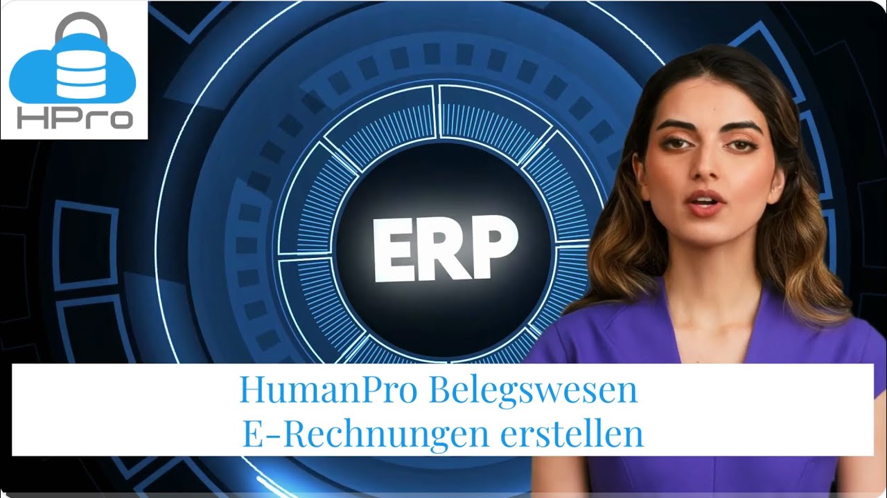 HumanPro E Rechnung erstellen - YouTube