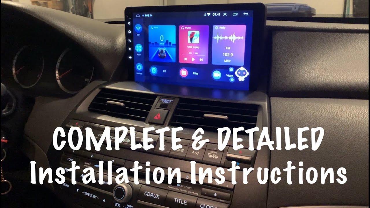 2008 - 2012 Honda Accord Android Stereo upgrade installation video with ...