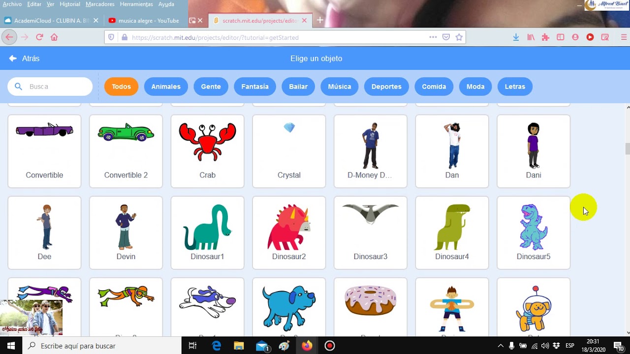 Dialogo entre 2 personajes Scratch - YouTube