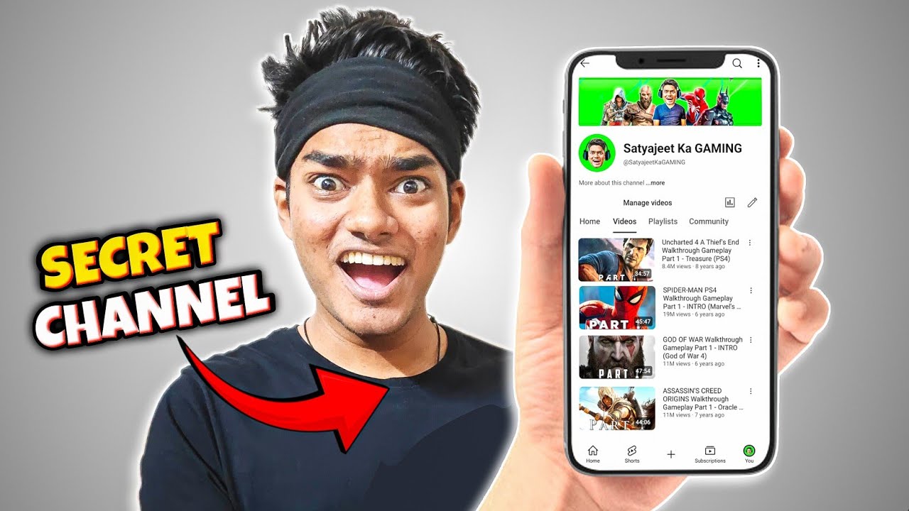 MY SECRET GAMING CHANNEL!🤫 - YouTube
