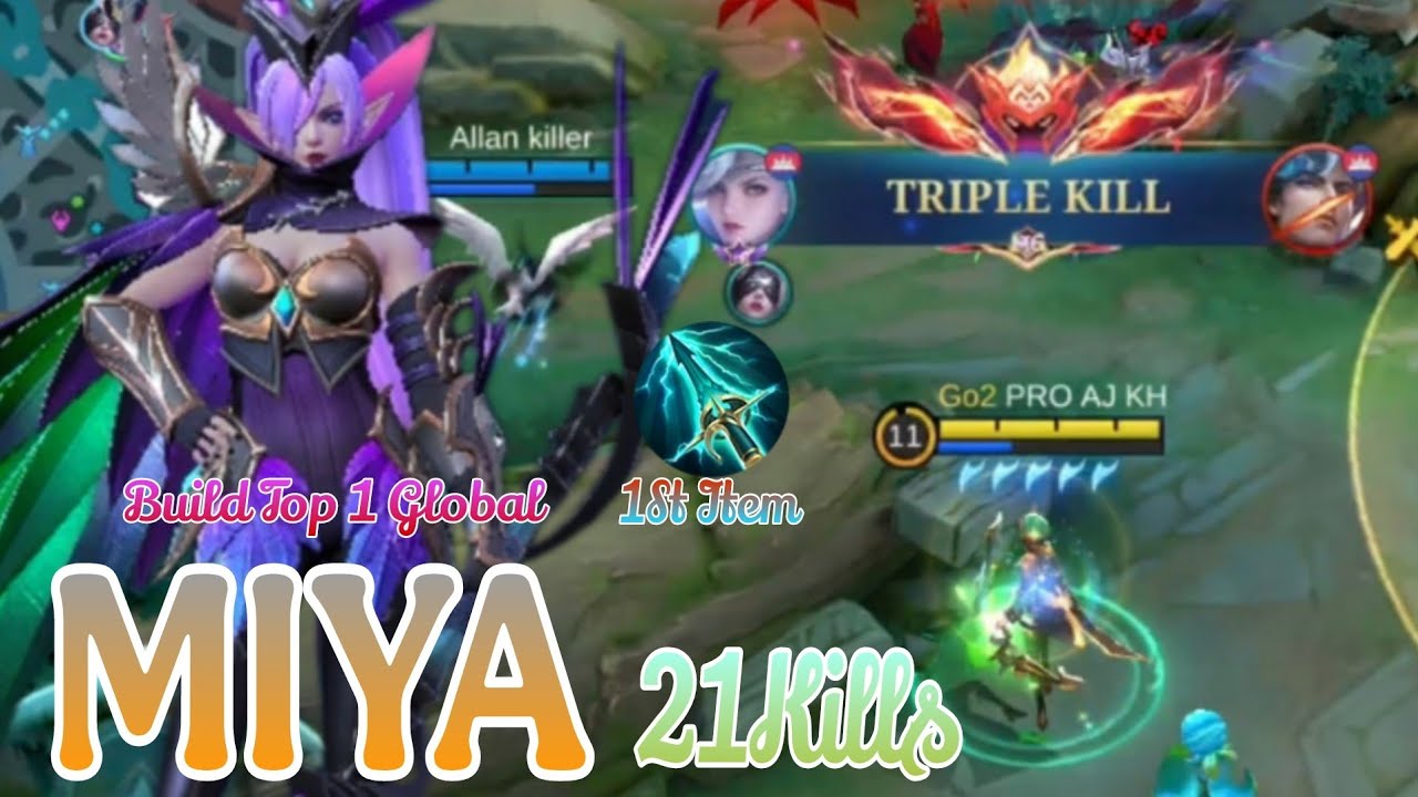 21 Kills !! Miya Best Build and Emblem - Build Top 1 Global Miya ~ MLBB ...
