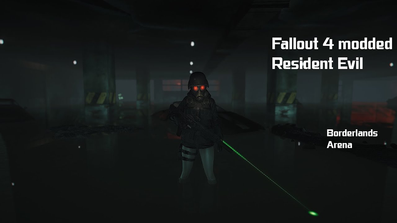 Fallout 4 Resident Evil Lady Hunk Mod (3rd person gameplay) - YouTube