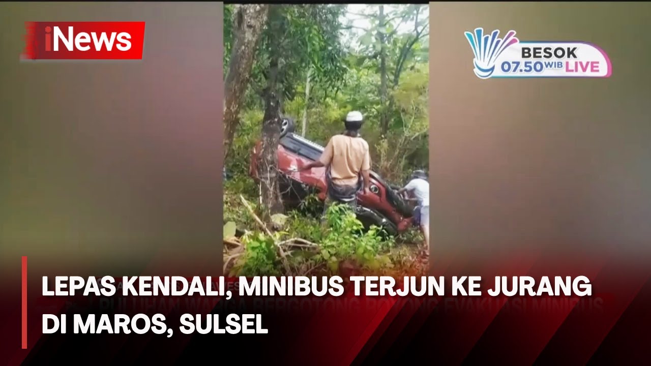 Lepas Kendali, Minibus Terjun ke Jurang di Maros, Sulsel - YouTube