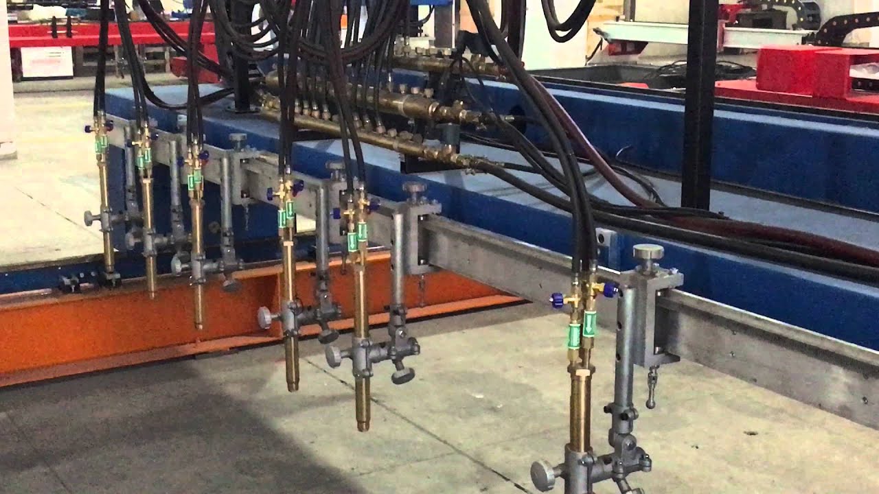 CG1-4000 Multi Oxy-fuel Torch Straight Strip Plate Cutting Machine Back ...