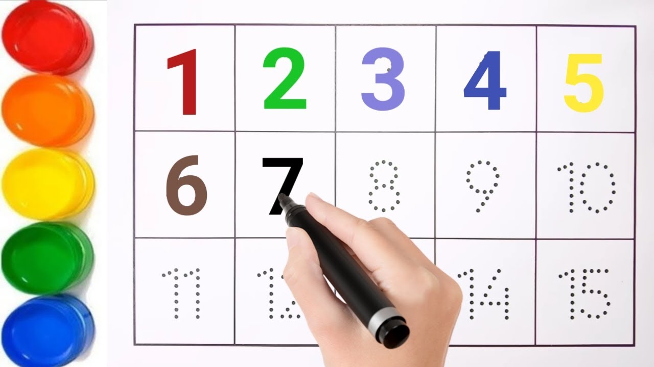 Counting Numbers | write and read numbers | 123 Number Counting | 123 ...