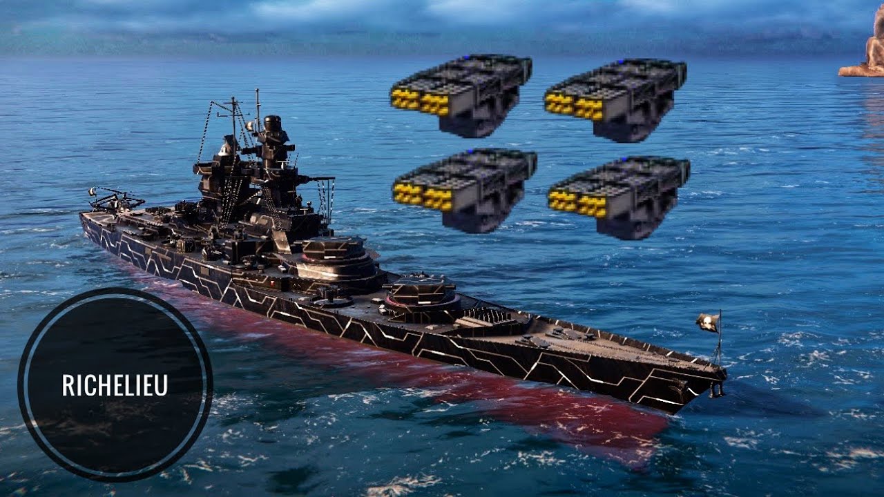FS Richelieu with x4 Pinaka MK3 GL🔥- Modern Warships - YouTube