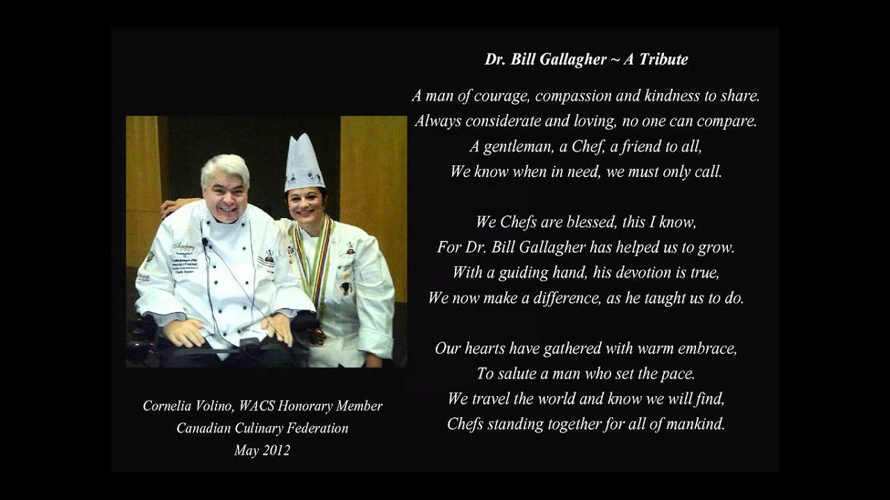 Cornelia Volino's Tribute to Bill Gallagher - YouTube