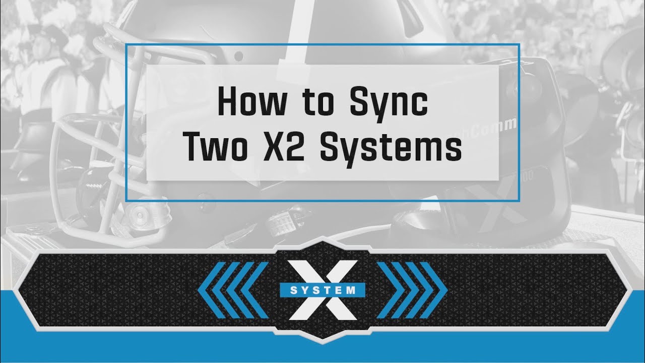 How to Set Up Sync Between Two X2 Systems - YouTube