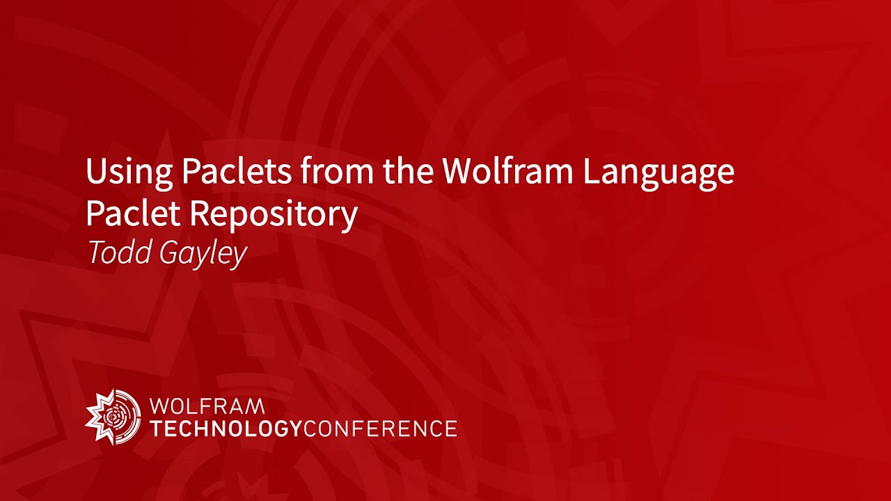 Using Paclets from the Wolfram Language Paclet Repository - YouTube