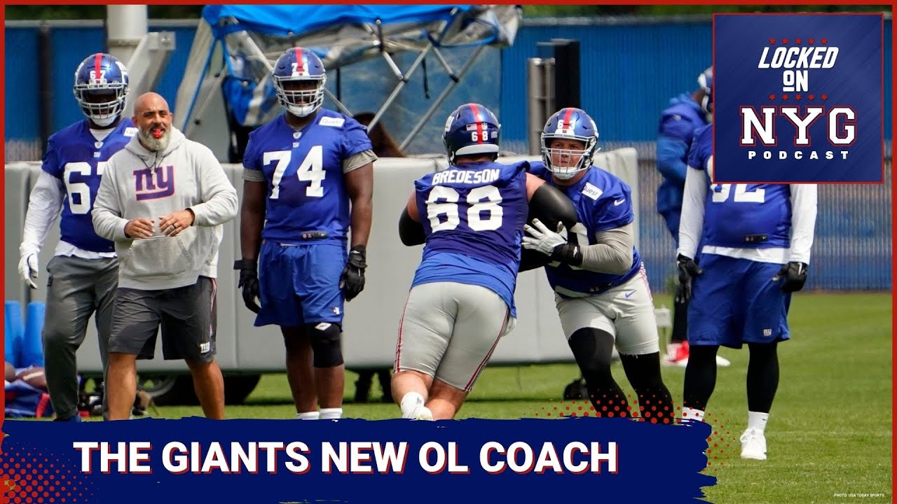 All About New York Giants New O-line Coach Carmen Bricillo - YouTube