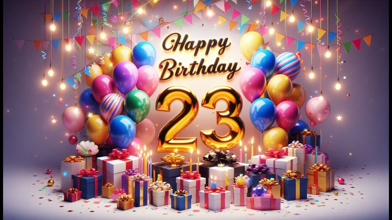 Happy 23 Birthday, 23rd Happy Birthday Cinematic Video, Family Friendly ...