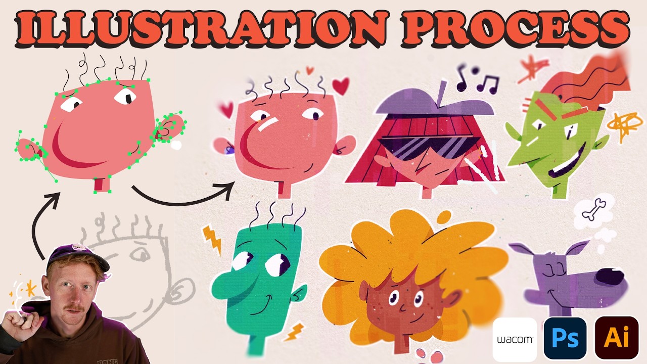 Illustrating Characters from Nickelodeon's Doug in Adobe Illustrator ...