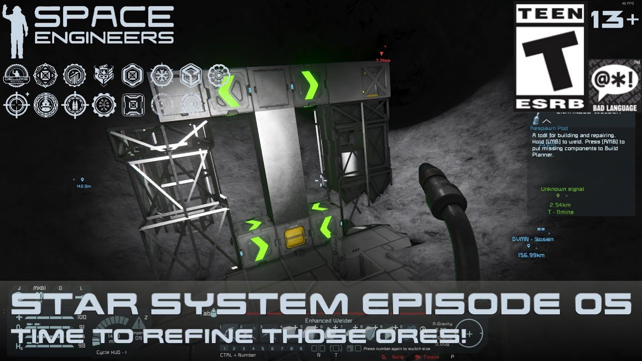 Space Engineers 2024 (Star System Episode 05) Time to Refine those Ores ...