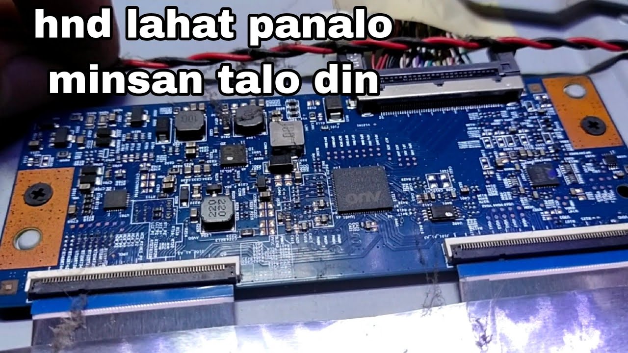 sharp 50 led tv good backlight no picture - YouTube