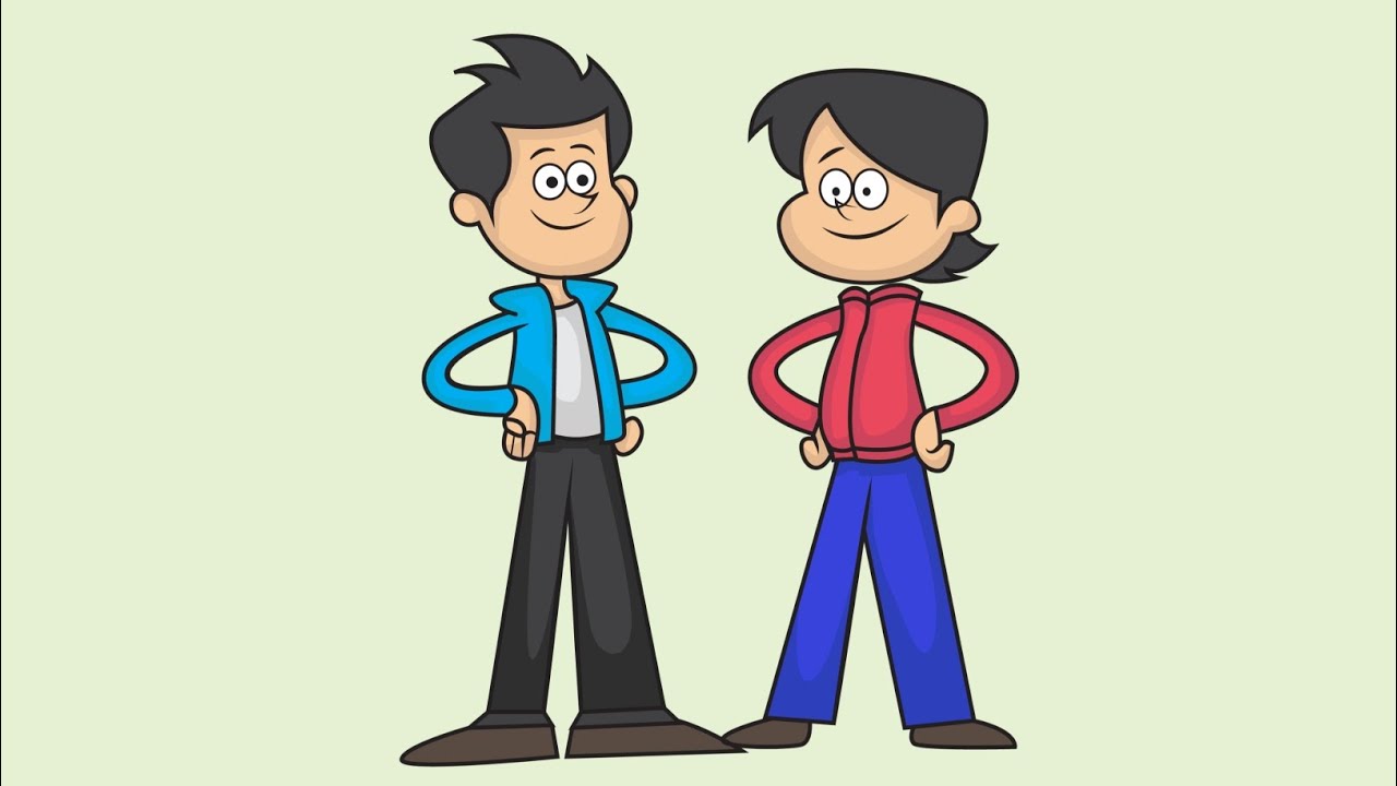 Gopal And Madhav Illustration From Golmaal Junior | How To Draw Gopal ...