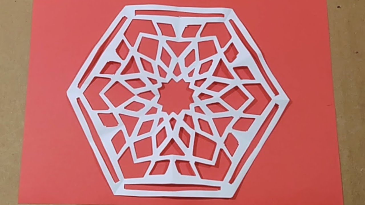 How to make simple and easy paper cutting designs - YouTube