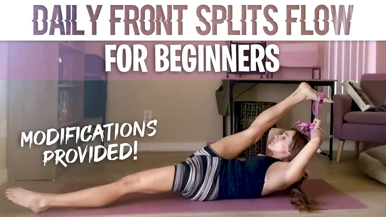 Get Your Splits! Daily Front Splits Yoga Flow For Beginners - YouTube
