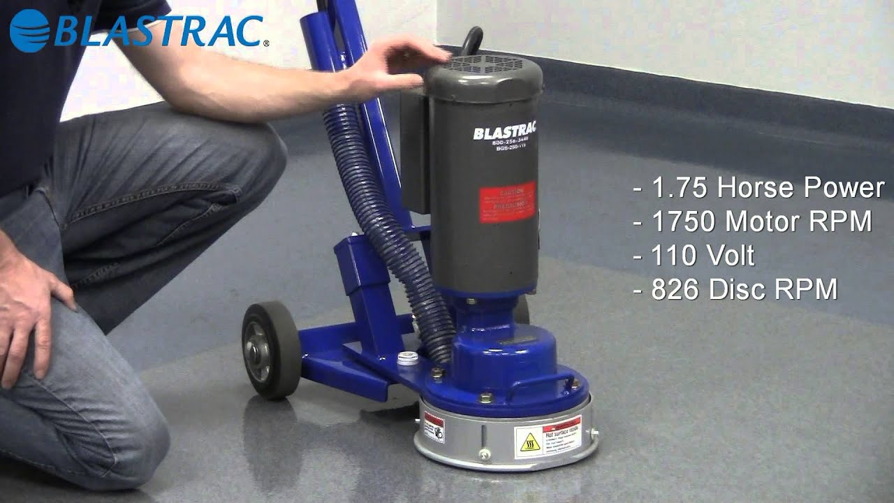 Aramsco - Blastrac® BGS-250-115 surface grinder - YouTube