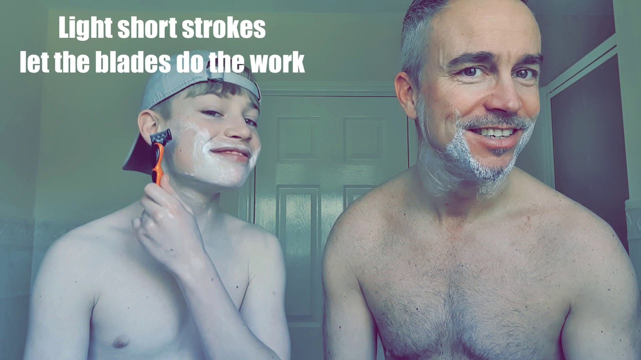 How To Teach Your Son To Wet Shave Youtube